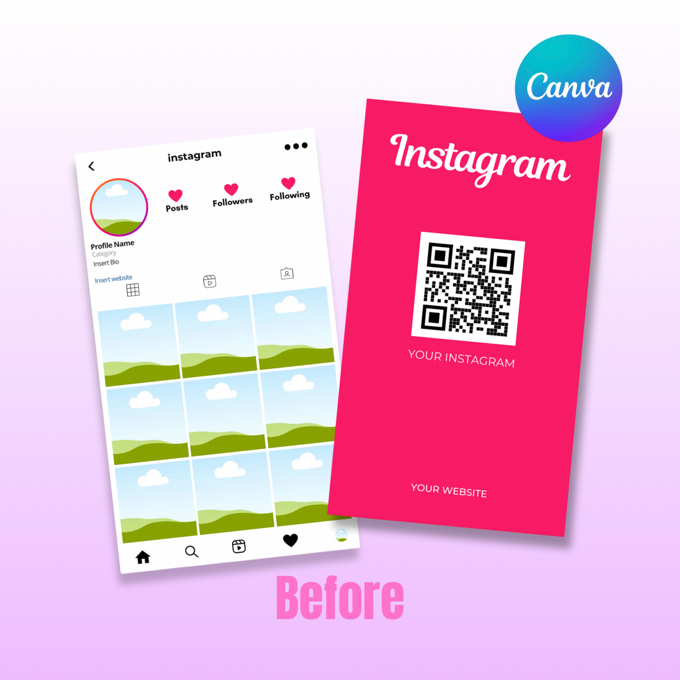 IG Business Card Template – Lucky Girl Scoops