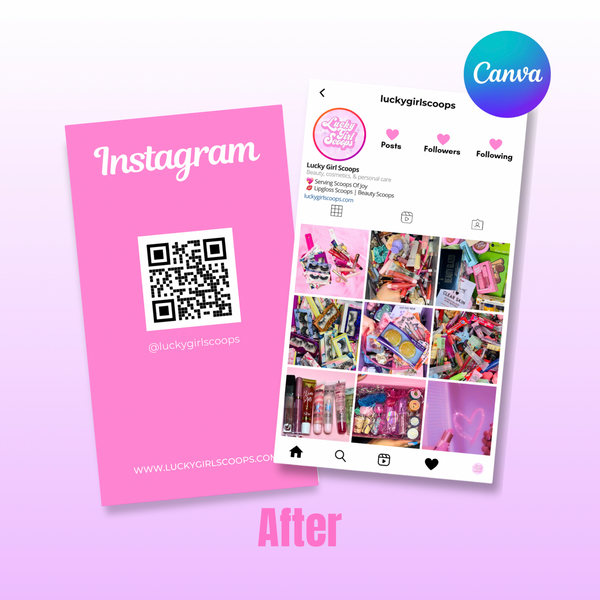 IG Business Card Template – Lucky Girl Scoops